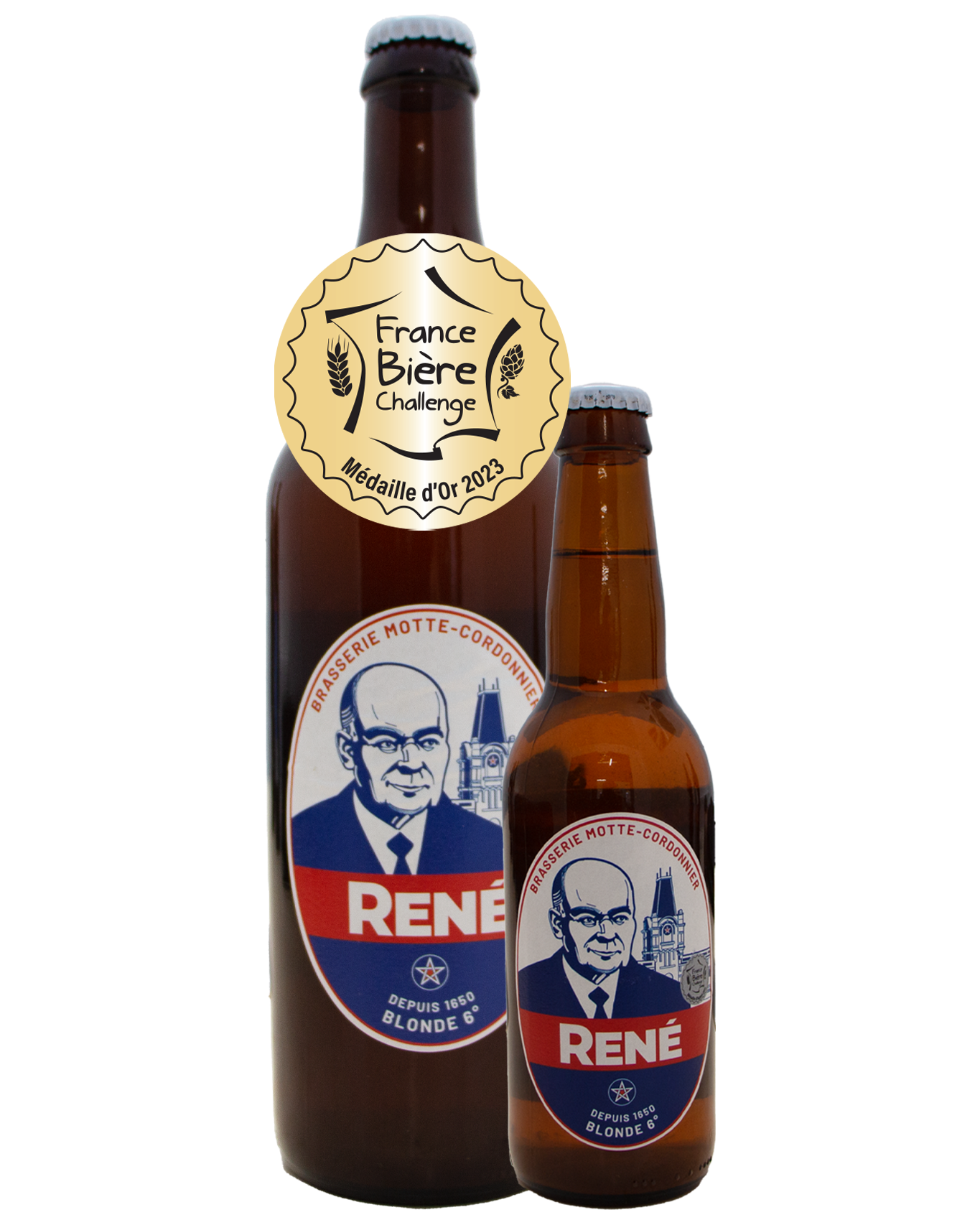 Bières Motte-Cordonnier - La René - Bière blonde de tradition